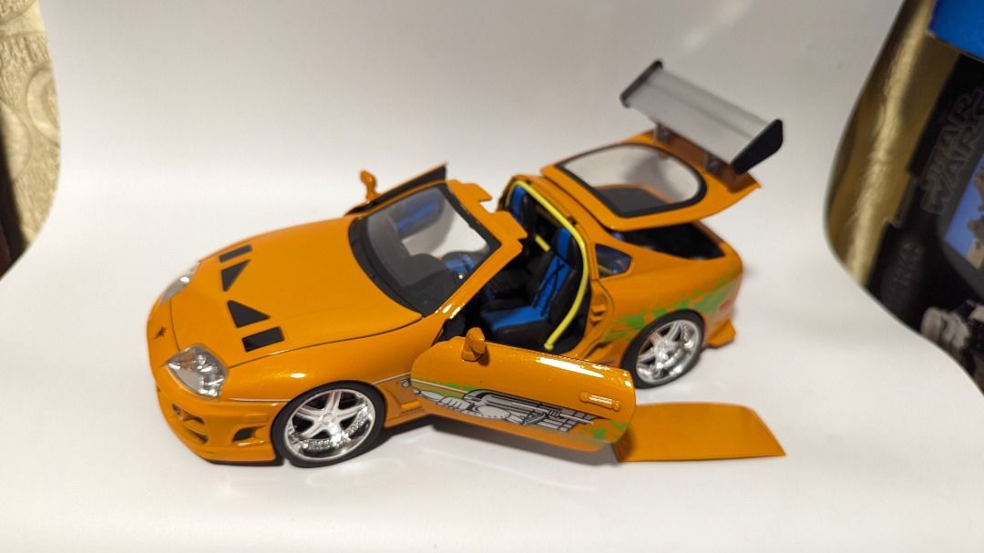 1:18 Scale Jada Fast and Furious Brian’s Toyota Supra Targa Diecast ...
