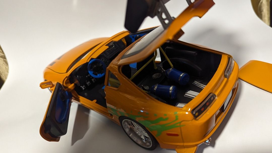 1:18 Scale Jada Fast and Furious Brian’s Toyota Supra Targa Diecast ...