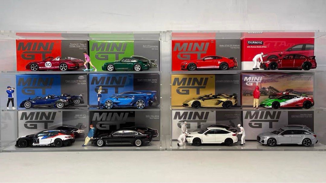 1/64 Display for Mini Gt Tarmac 6 car acrylic , Hobbies & Toys, Toys ...