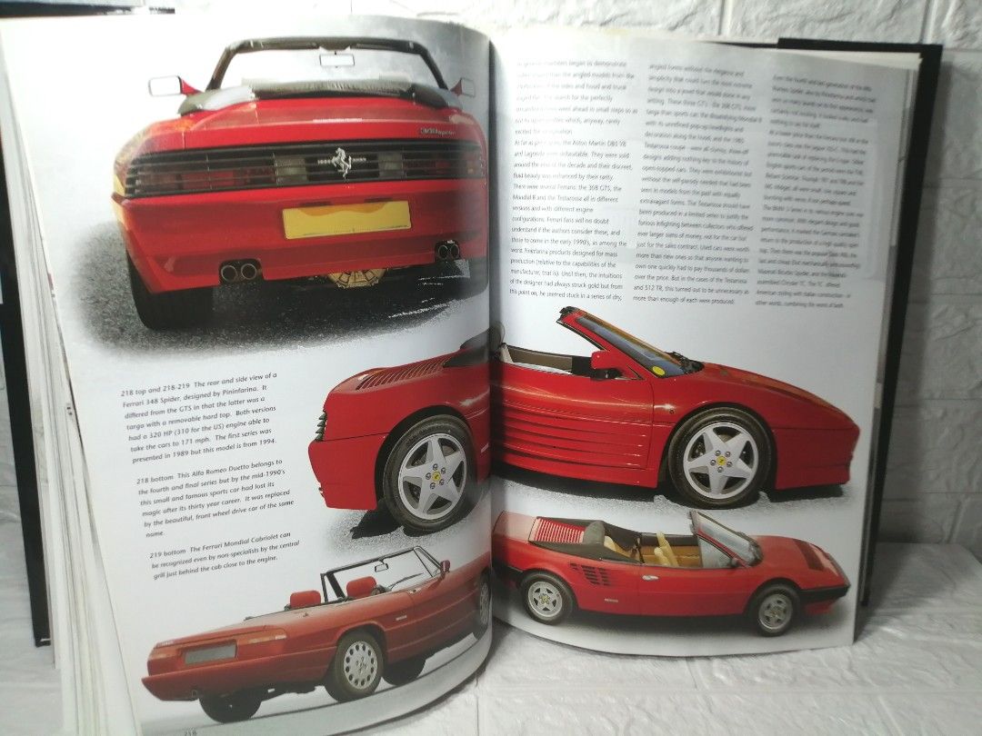 1998 CONVERTIBLES : History and Evolution of Dream Cars RARE Hardbound ...