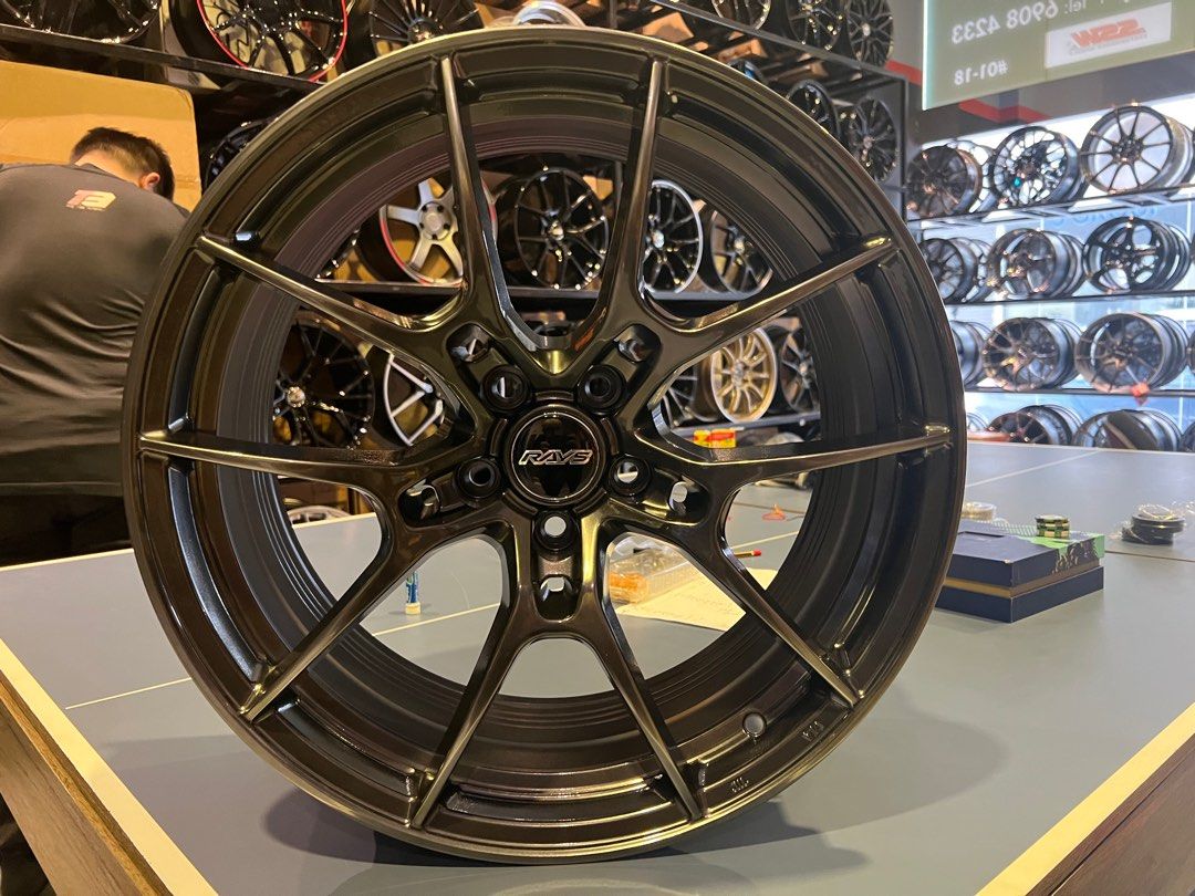 19”Rays G025 Flow Forming Design Rim 5x112 5x114.3, Car Accessories ...