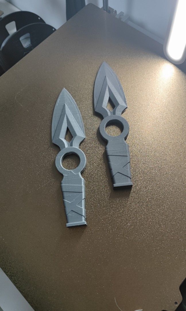 3d printed valorant jett kunai prop cosplay dagger, Hobbies & Toys ...