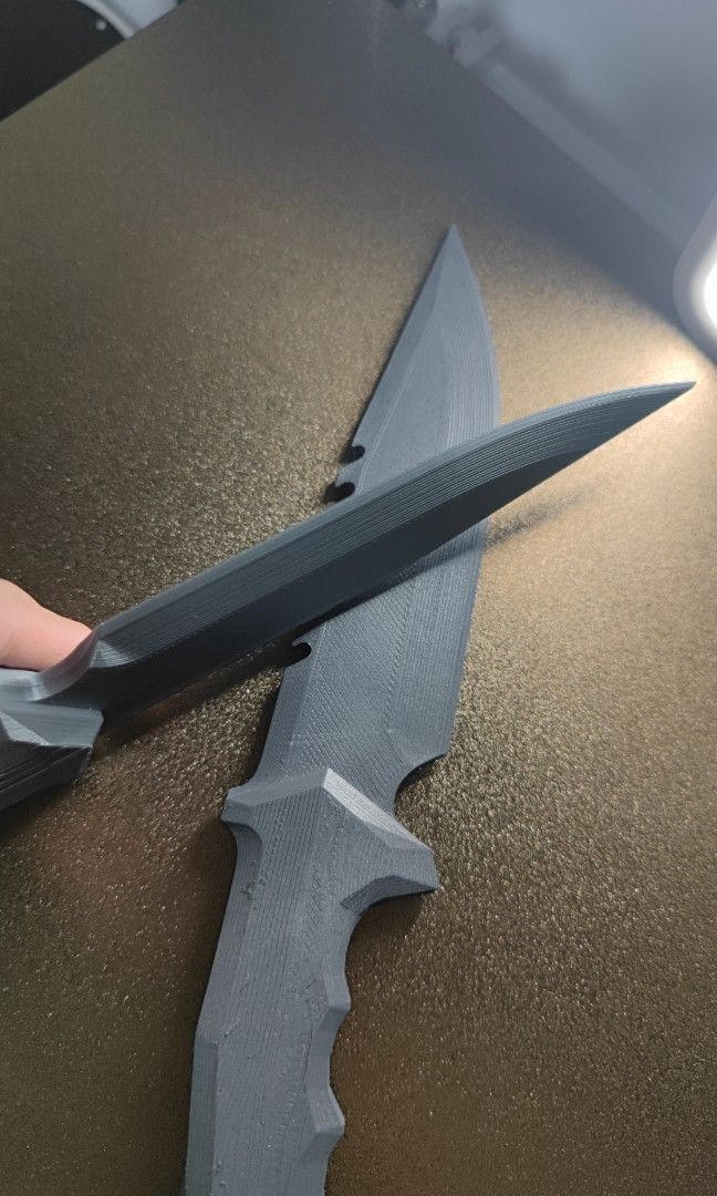 3d printed valorant tactical knife prop cosplay dagger, Hobbies & Toys ...