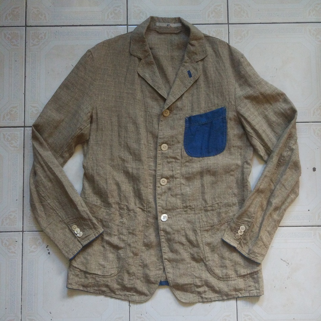 45RPM Linen Coat (4) XL, Men's Fashion, Coats, Jackets and Outerwear on Carousell