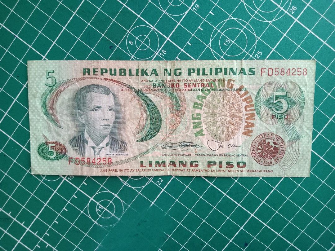 5 LIMANG PISO PILIPINAS BANKNOTE, Hobbies & Toys, Collectibles ...