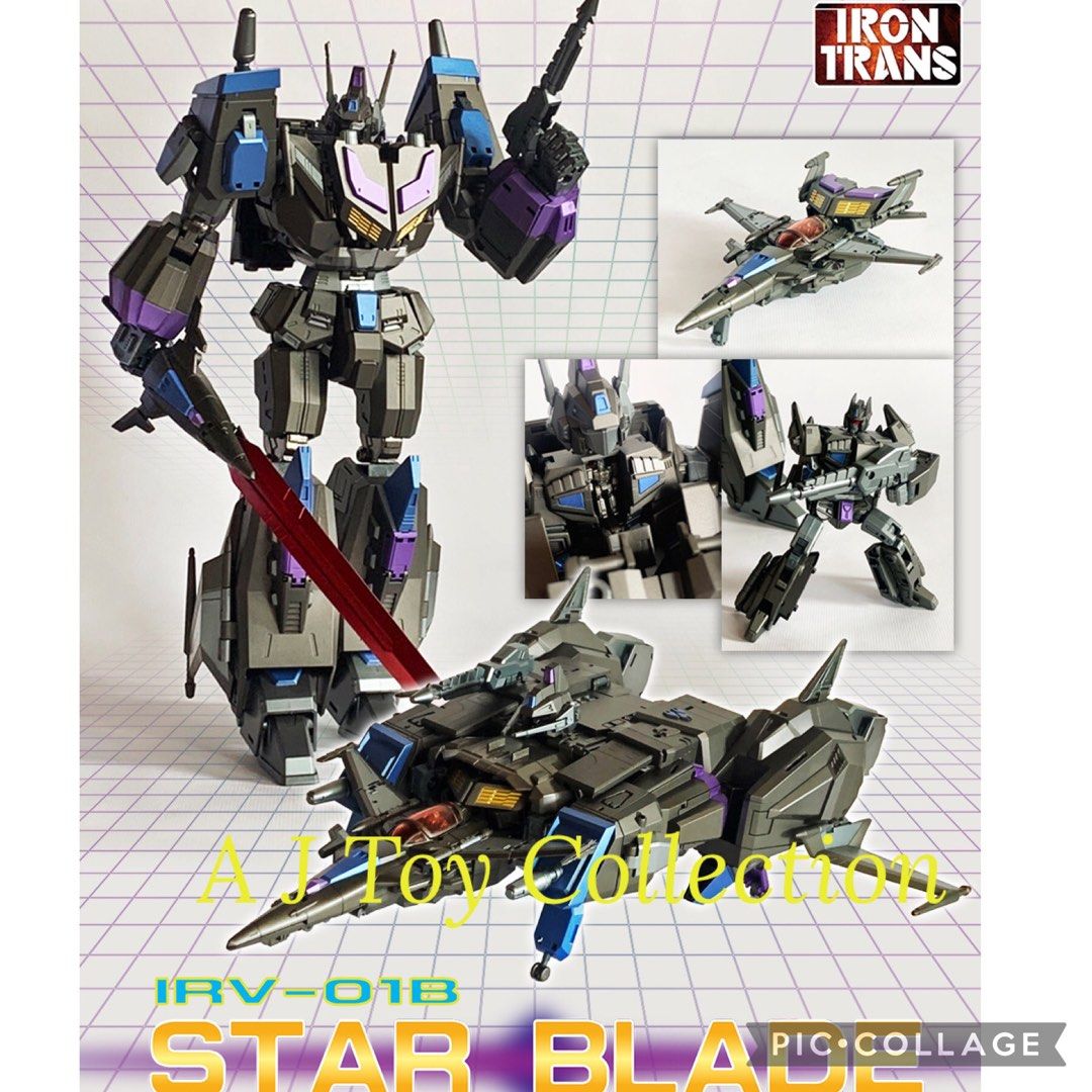 [ In Stock ] Transformers IT IronTrans IR-V01B IRV01B Black Star Blade ...