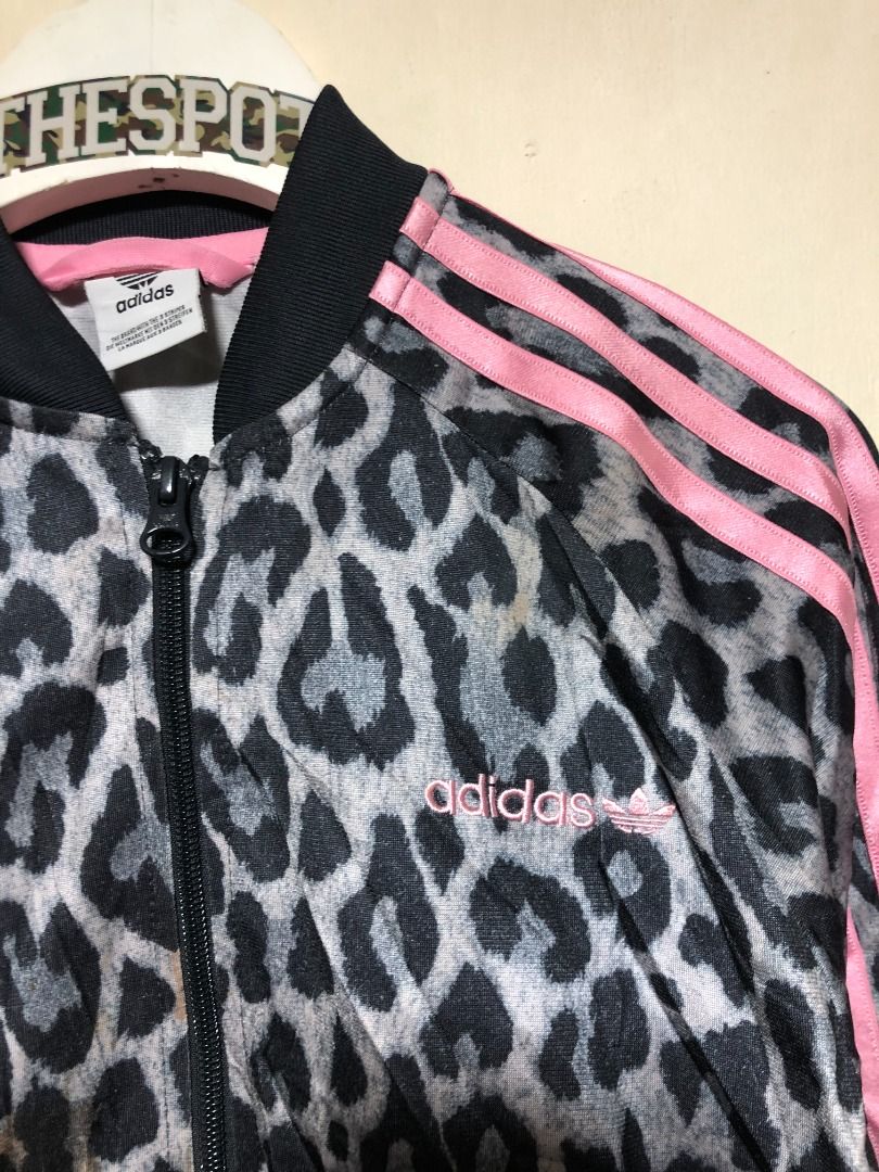 Adidas leopard track jacket on Carousell