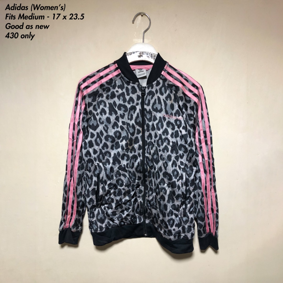 Adidas leopard track jacket on Carousell