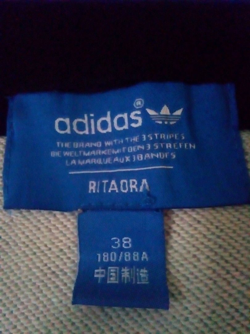 Adidas x Rita Ora "Banned from Normal" hoodie, Fesyen Wanita, Pakaian ...