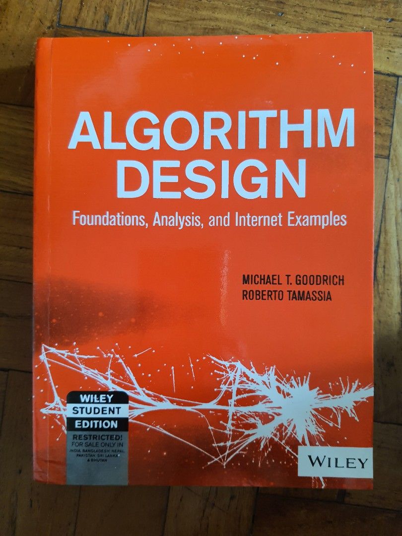 Algorithm and design- Michael Good rich, Hobbies & Toys, Books & Magazines, Textbooks on Carousell