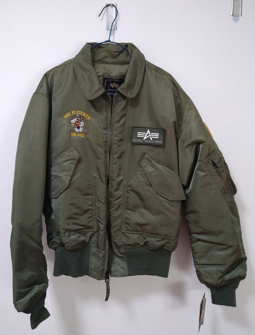 Alpha Industries Green Bomber Jacket, Men's Fashion, Coats, Jackets and ...