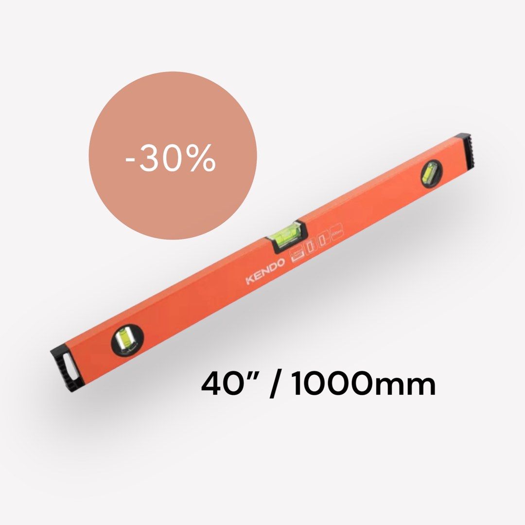 Aluminum Level Box / Spirit Level 40” 1000mm, Furniture & Home Living ...