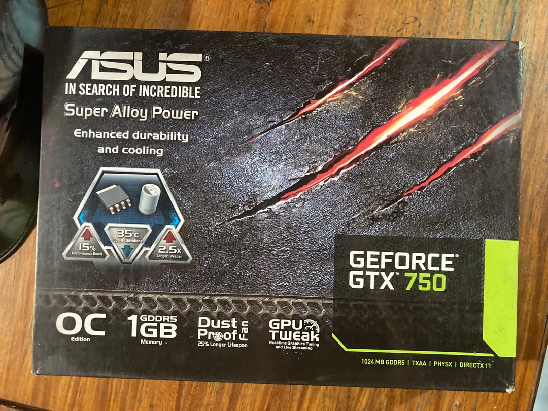ASUS GTX 750 1gb 128bit GDDR5, Computers & Tech, Parts & Accessories ...