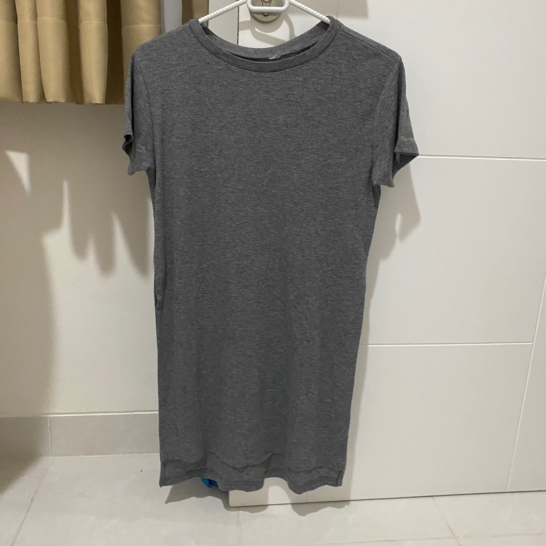 Atasan Wanita Abu-abu / Grey mirip Dress / Baju Fashion Korea Wanita ...