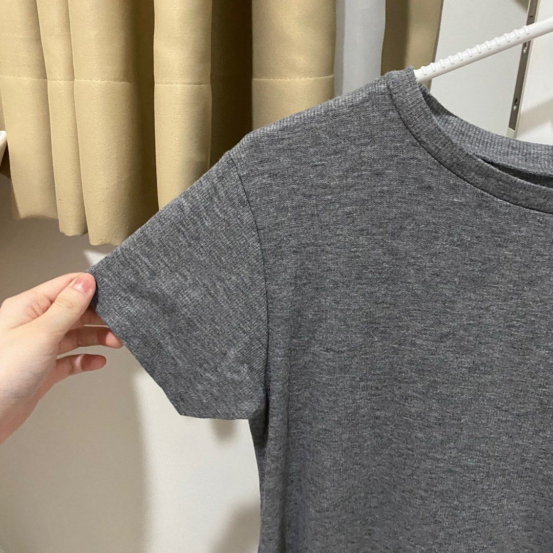 Atasan Wanita Abu-abu / Grey mirip Dress / Baju Fashion Korea Wanita ...