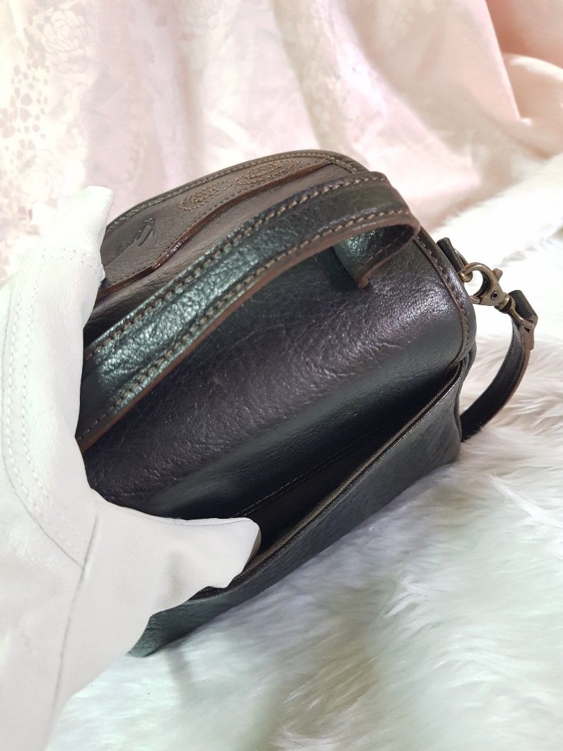 Authentic vintage Kenzo leather two way bag on Carousell