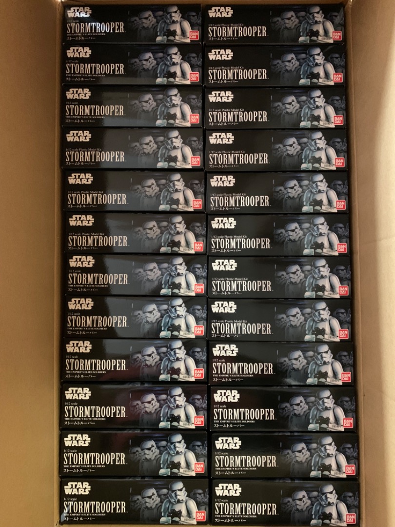 Bandai Star Wars 1/12 Stormtrooper box of 24 pcs, 興趣及遊戲, 玩具 & 遊戲類 ...