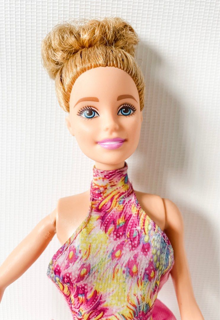 Barbie Careers Ribbon Gymnast (with improvised ribbon) on Carousell