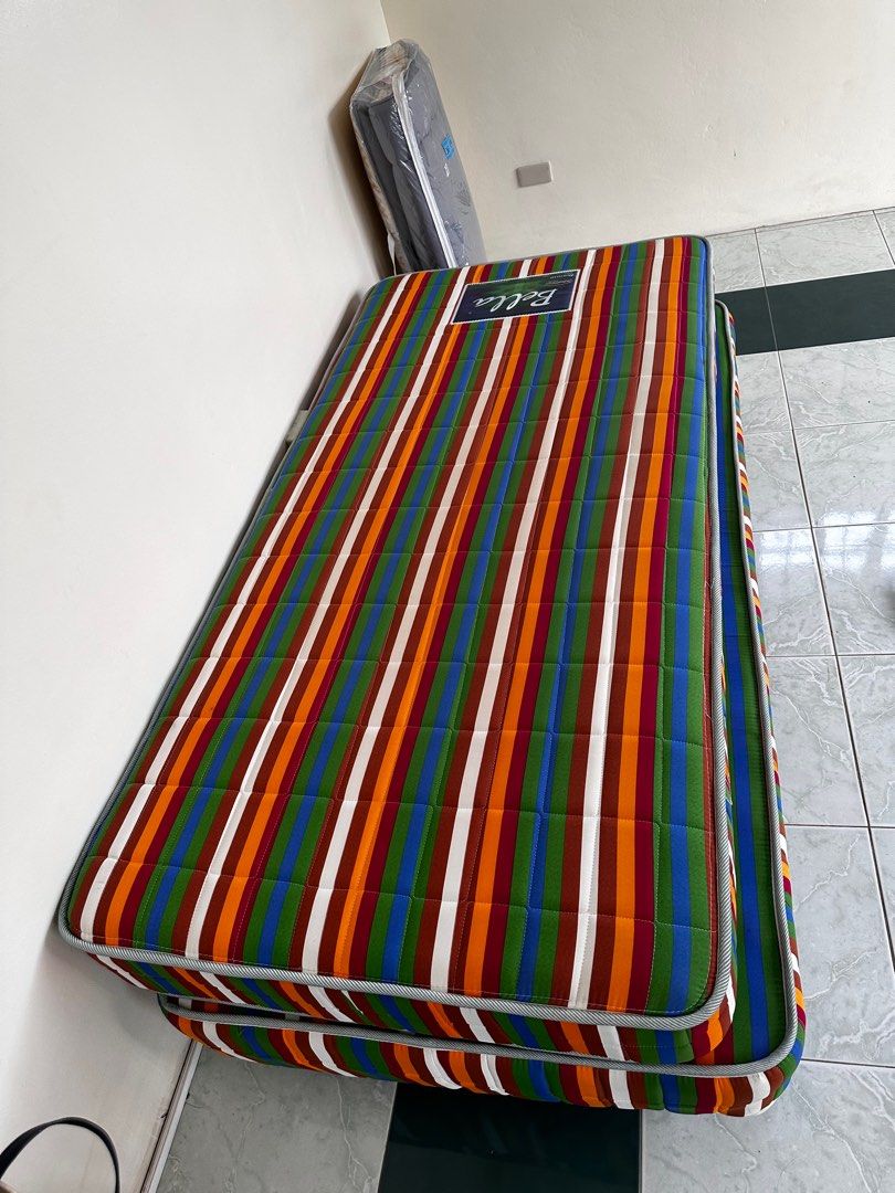 Bella Spring foam with bed board, Furniture & Home Living, Furniture ...