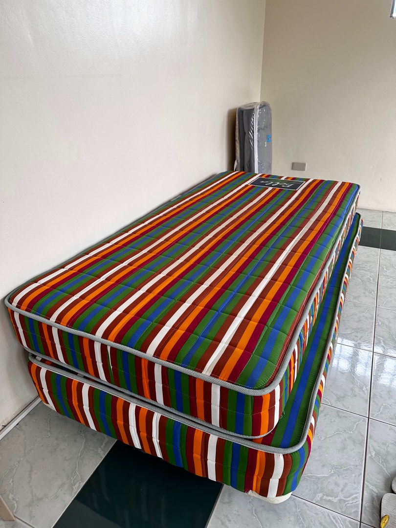 Bella Spring foam with bed board, Furniture & Home Living, Furniture ...