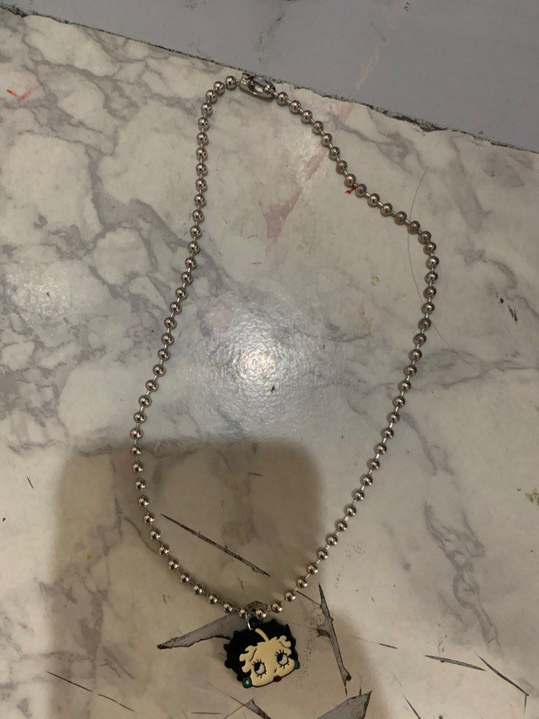 Betty Boop Necklace Chain Egirl Fairycore Coquette Acubi Alt on Carousell