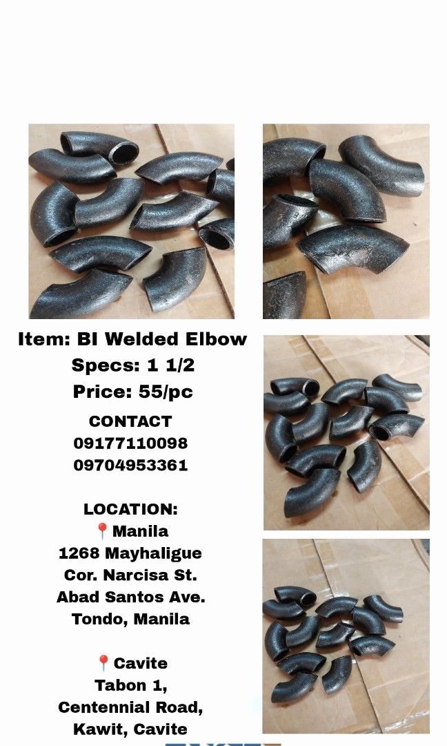 BI Welded Elbow, Commercial & Industrial, Construction Tools ...