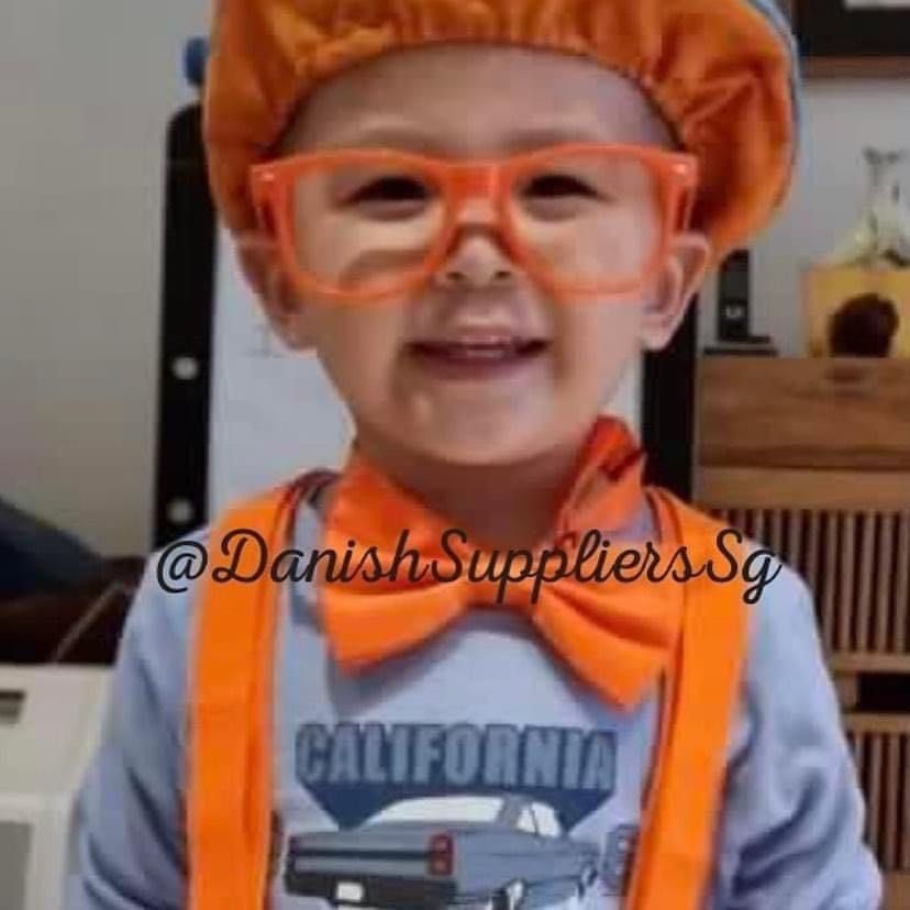 Blippi Cap Cosplay, Babies & Kids, Babies & Kids Fashion on Carousell