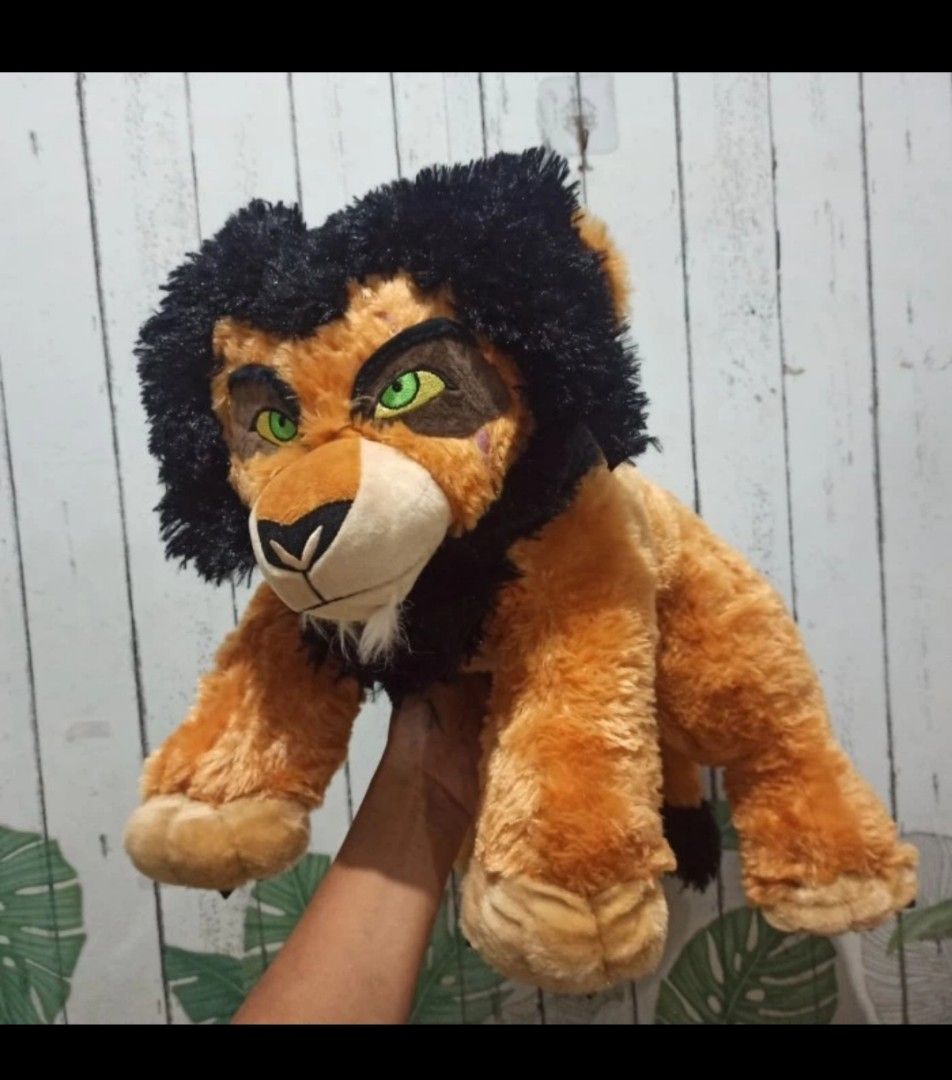 Boneka simba Lion king scar original Tokyo Disney Sega amuse jumbo size, Toys & Collectibles ...