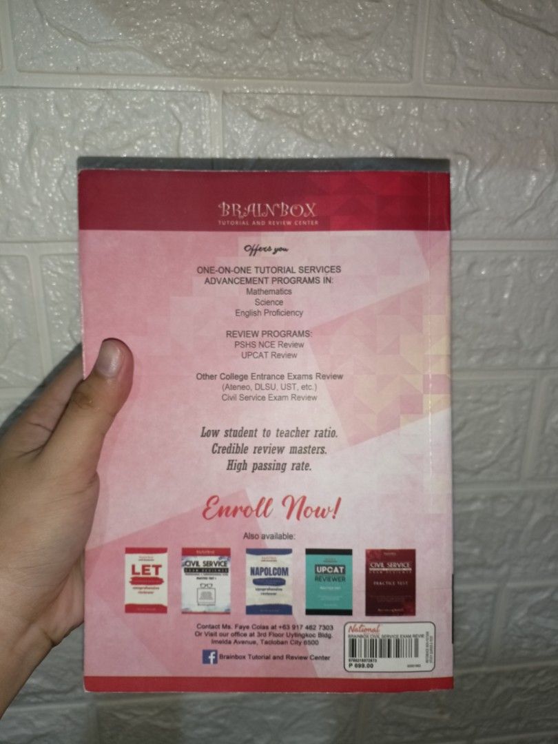 BRAIN BOX - CIVIL SERVICE EXAM REVIEWER, Hobbies & Toys, Books ...