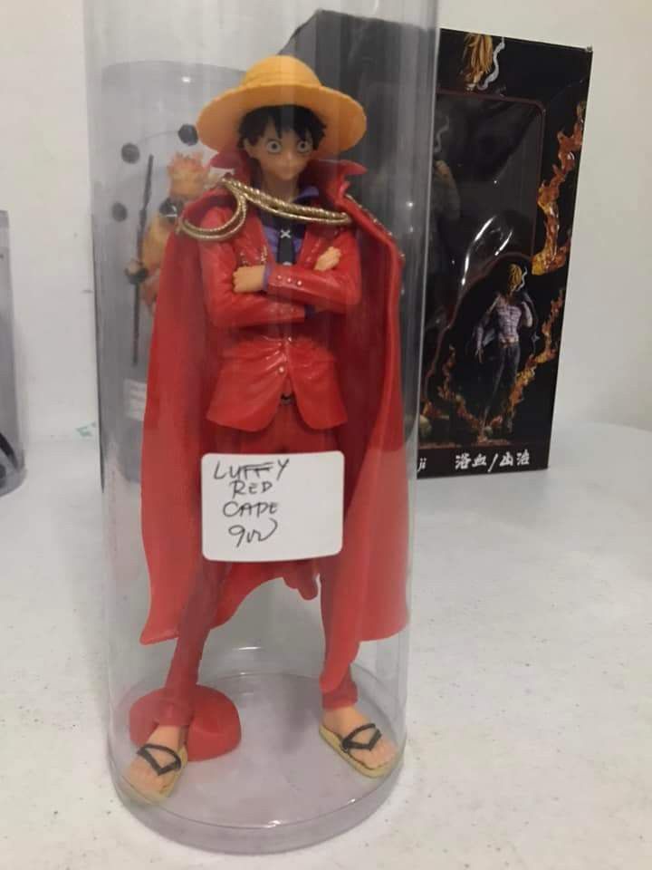 BRAND NEW ORIGINAL LUFFY RED CAPE ACTION FIGURE on Carousell