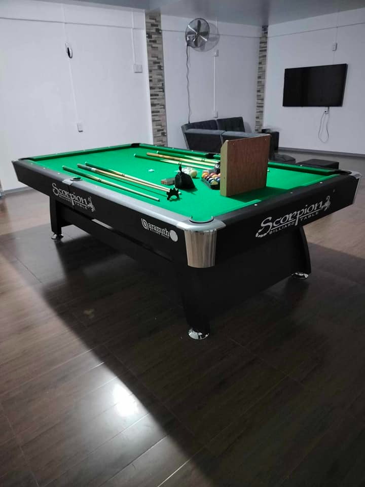 BRAND NEW SCORPION STANDARD BILLIARD TABLE WITH COMPLETE ACCESSORIES on ...