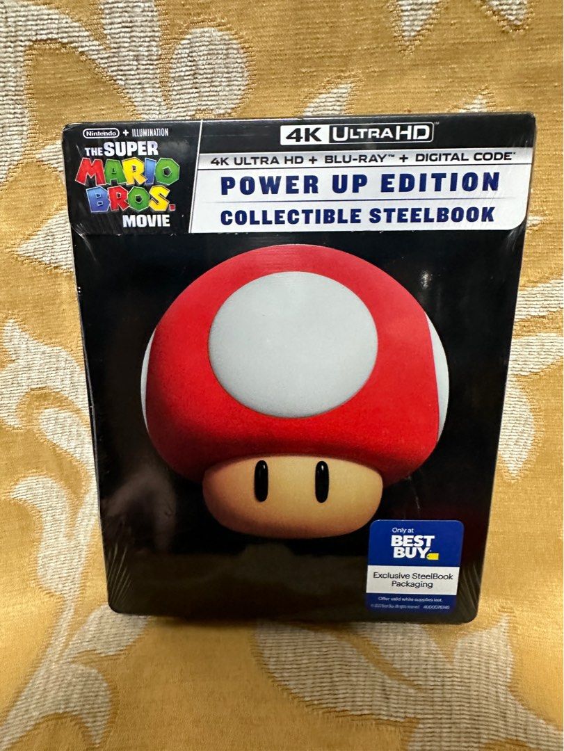 Brand New Sealed Super Mario Bros Movie Power Up Edition 4K + Blu-ray ...