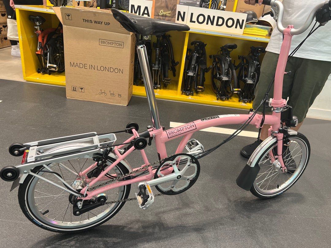 Brompton M3R baby pink Archive Edition, Sports Equipment, Bicycles ...
