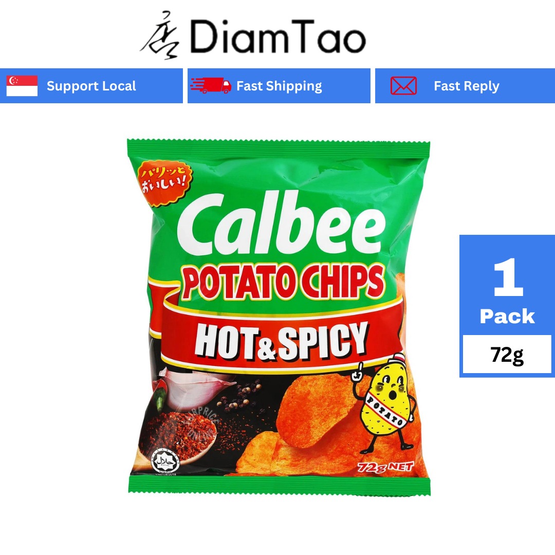 Calbee Chips Hot & Spicy 1 pack x 72g, Food & Drinks, Other Food & Drinks on Carousell