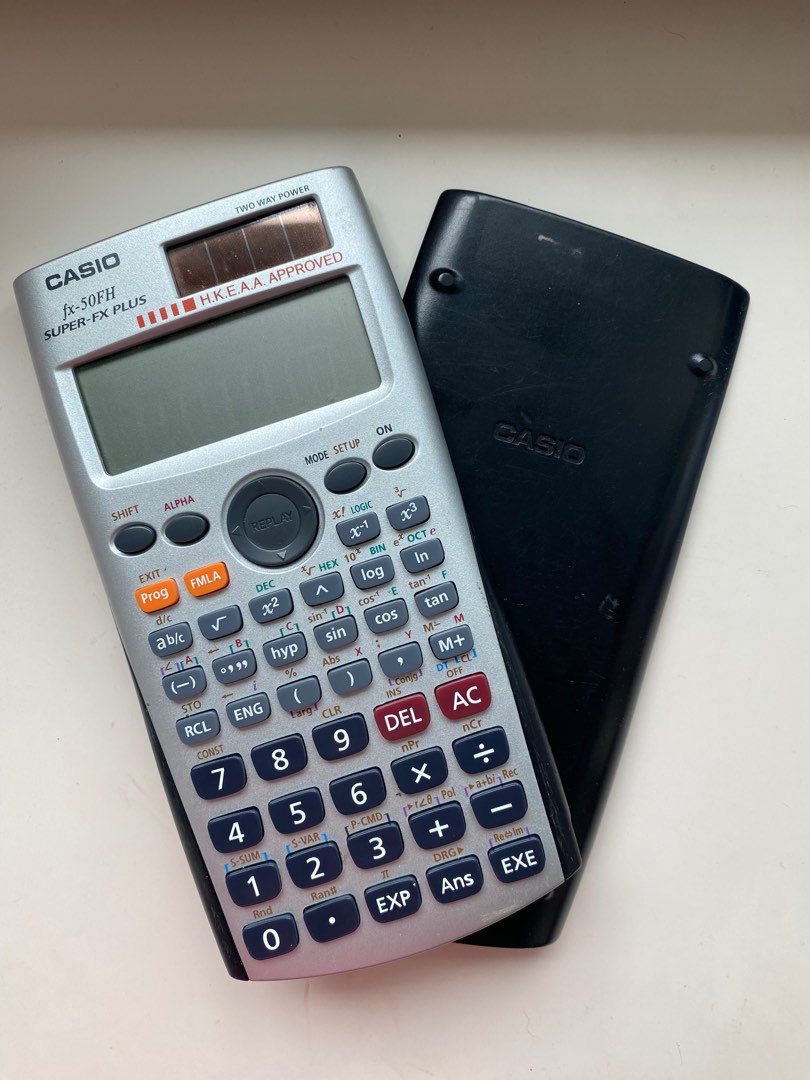 Casio fx-50FH calculator 多功能科學函數計數機 H.K.E.A.A. Approved, 興趣及遊戲, 手作＆自家設計 ...