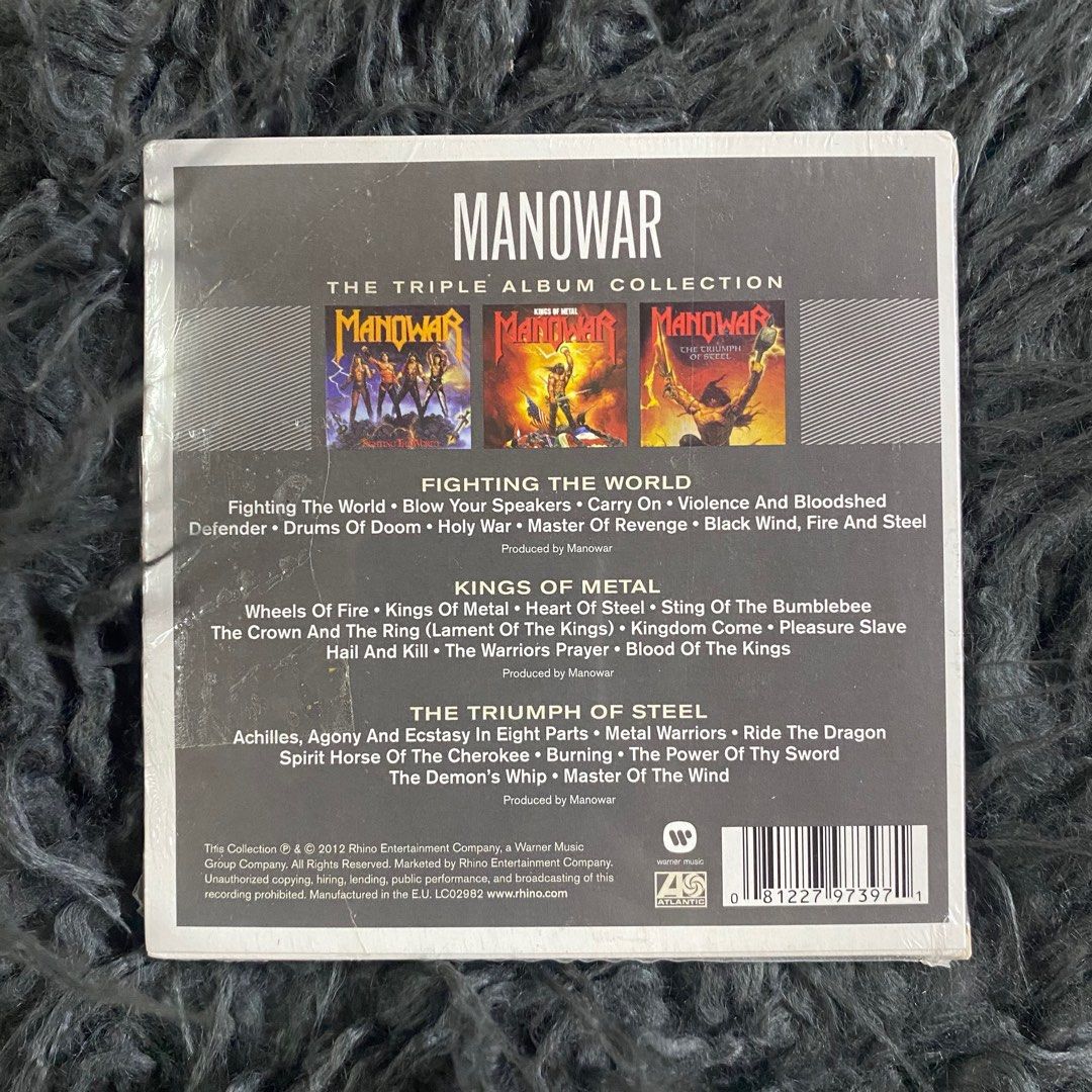 CD MANOWAR The Triple Album Collection, Hobbies & Toys, Music & Media, CDs & DVDs on Carousell