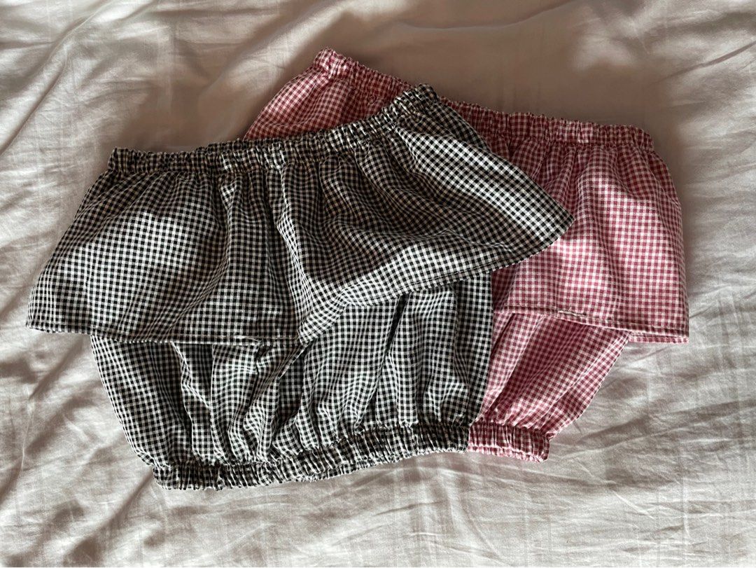 Checkered Tube Top, Women's Fashion, Tops, Sleeveless on Carousell