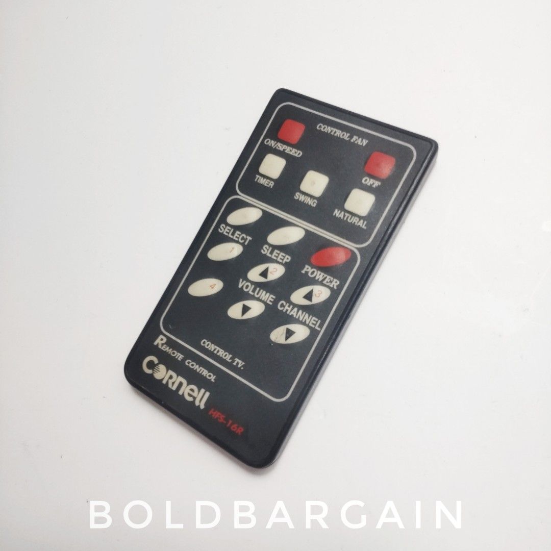 Cornell HFS-16R Wireless Infrared Remote for Fan. Universal TV remote ...