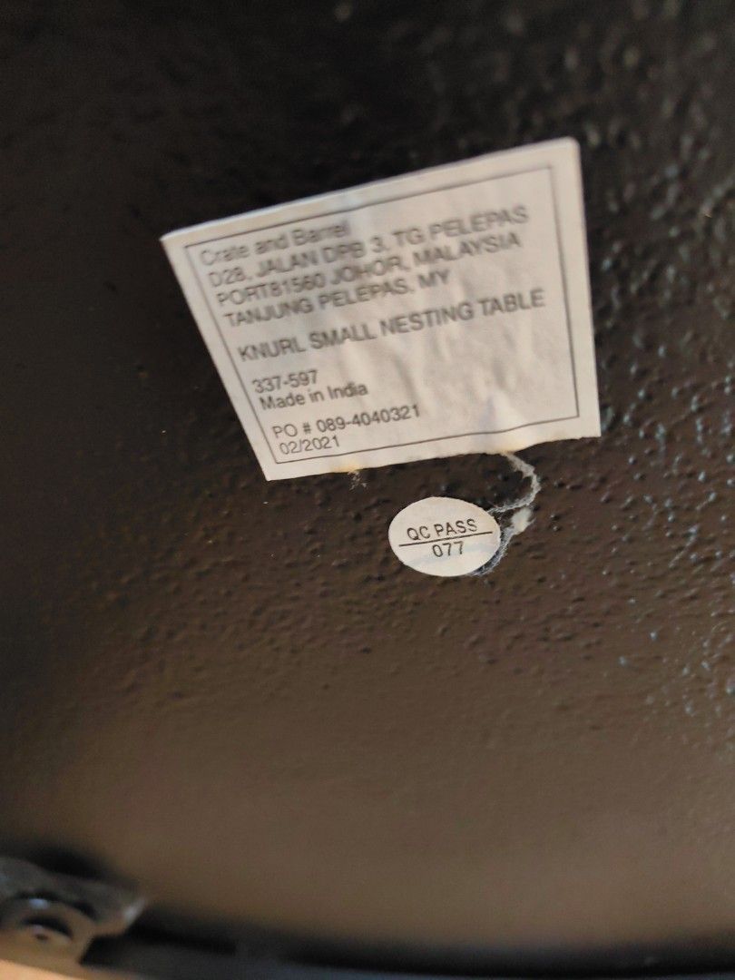 Crate & Barrel Side Tables, Furniture & Home Living, Furniture, Tables ...