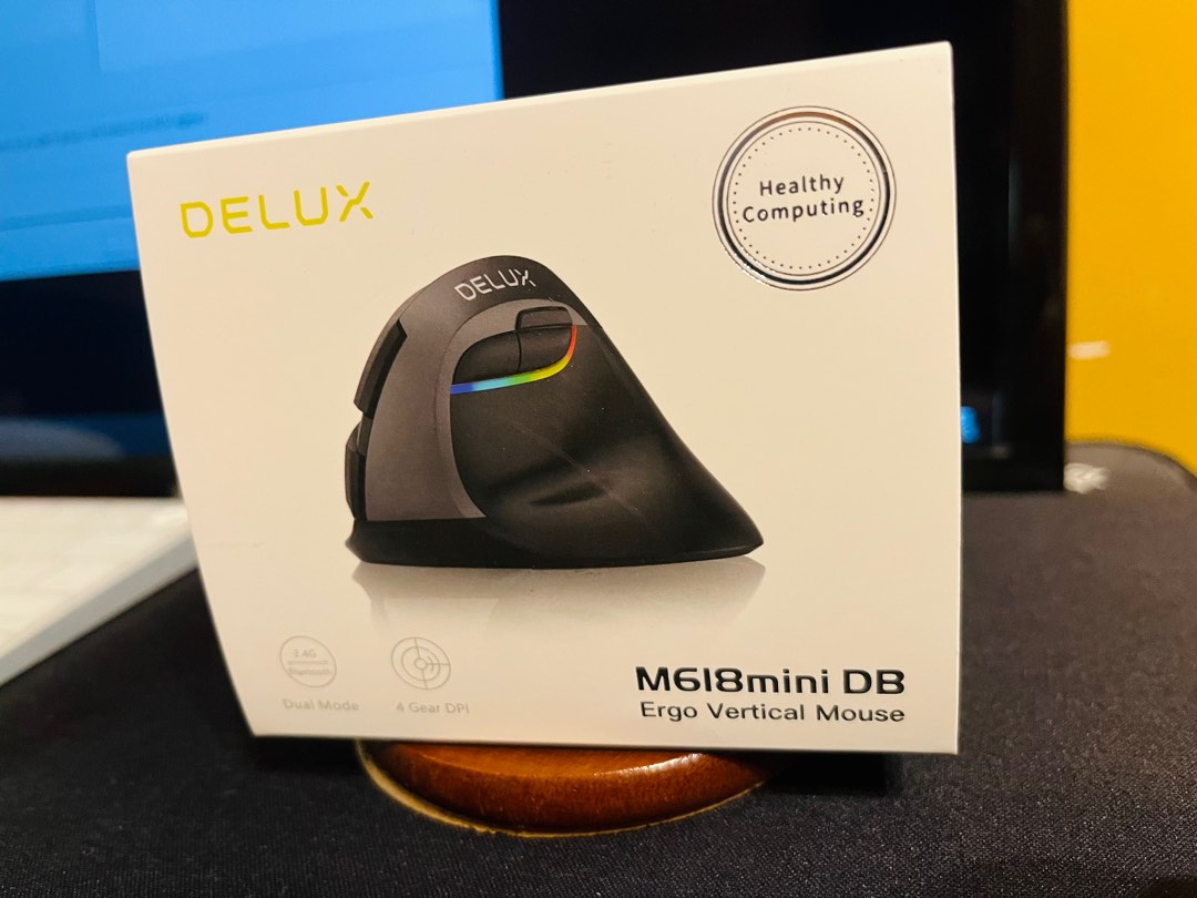 Delux M618 Mini DB Ergonomic Mouse on Carousell