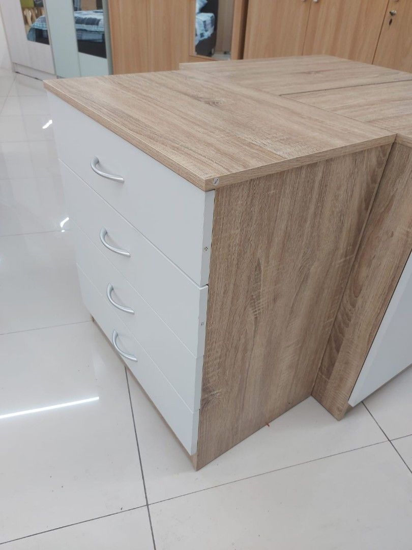 Drawer Minimalis 4 Laci, Perabotan Rumah di Carousell
