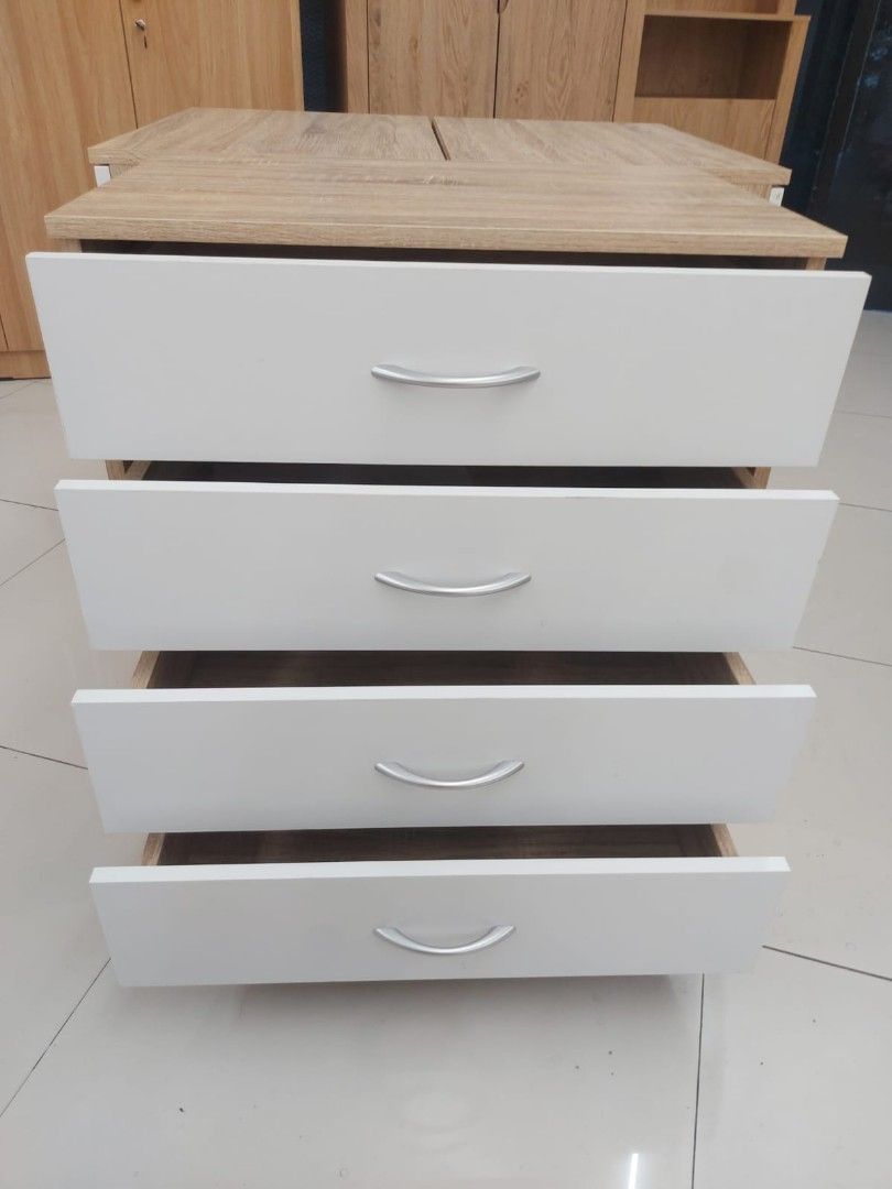 Drawer Minimalis 4 Laci, Perabotan Rumah di Carousell