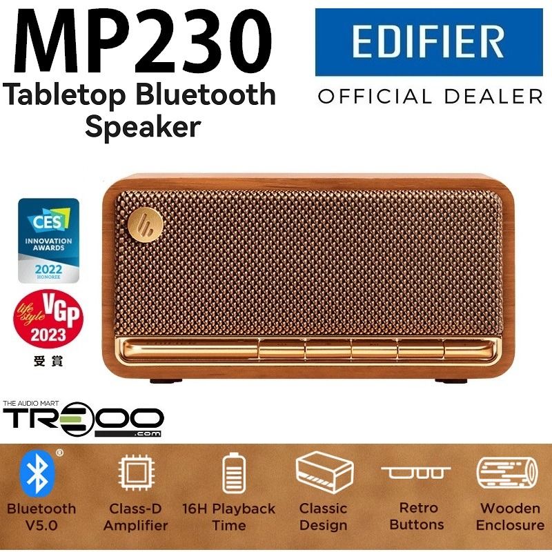 Edifier MP230 Wireless Bluetooth Portable Speaker with FM Radio, Audio ...