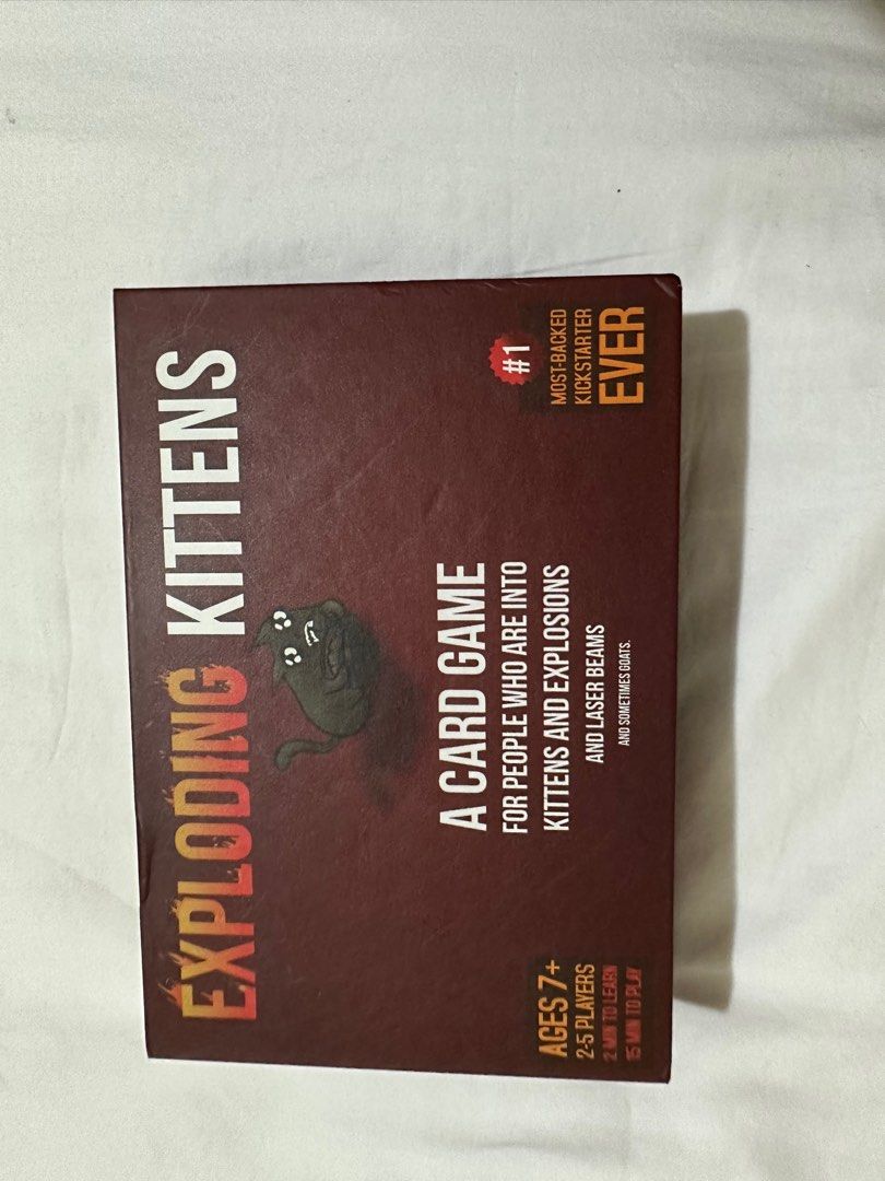 Exploding kittens original base game, Hobbies & Toys, Toys & Games on ...
