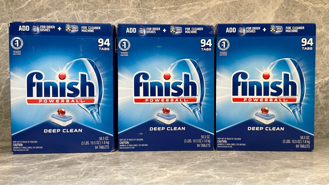 Finish Dishwasher Pods 94pcs on Carousell