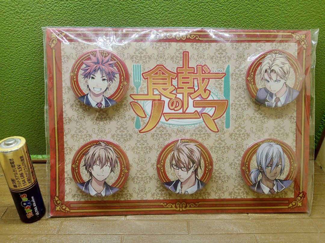 Food Wars: Shokugeki no Soma Pin Badge Set, Hobbies & Toys, Memorabilia ...