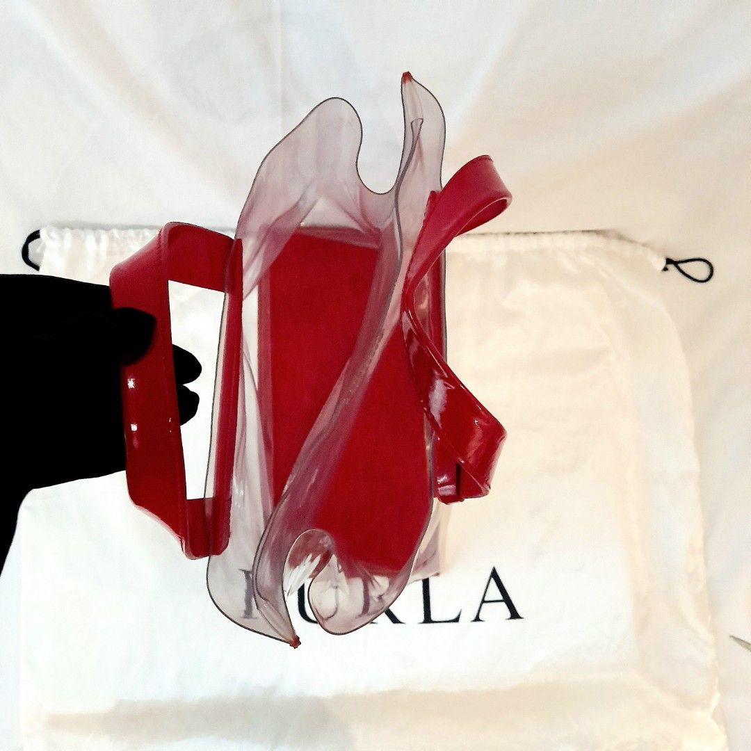 Furla Transparent Clear Tote Bag on Carousell