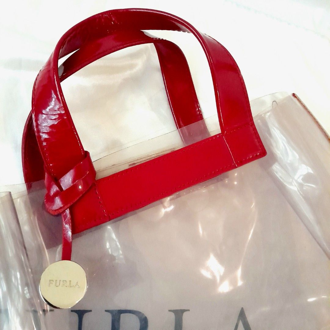 Furla Transparent Clear Tote Bag on Carousell
