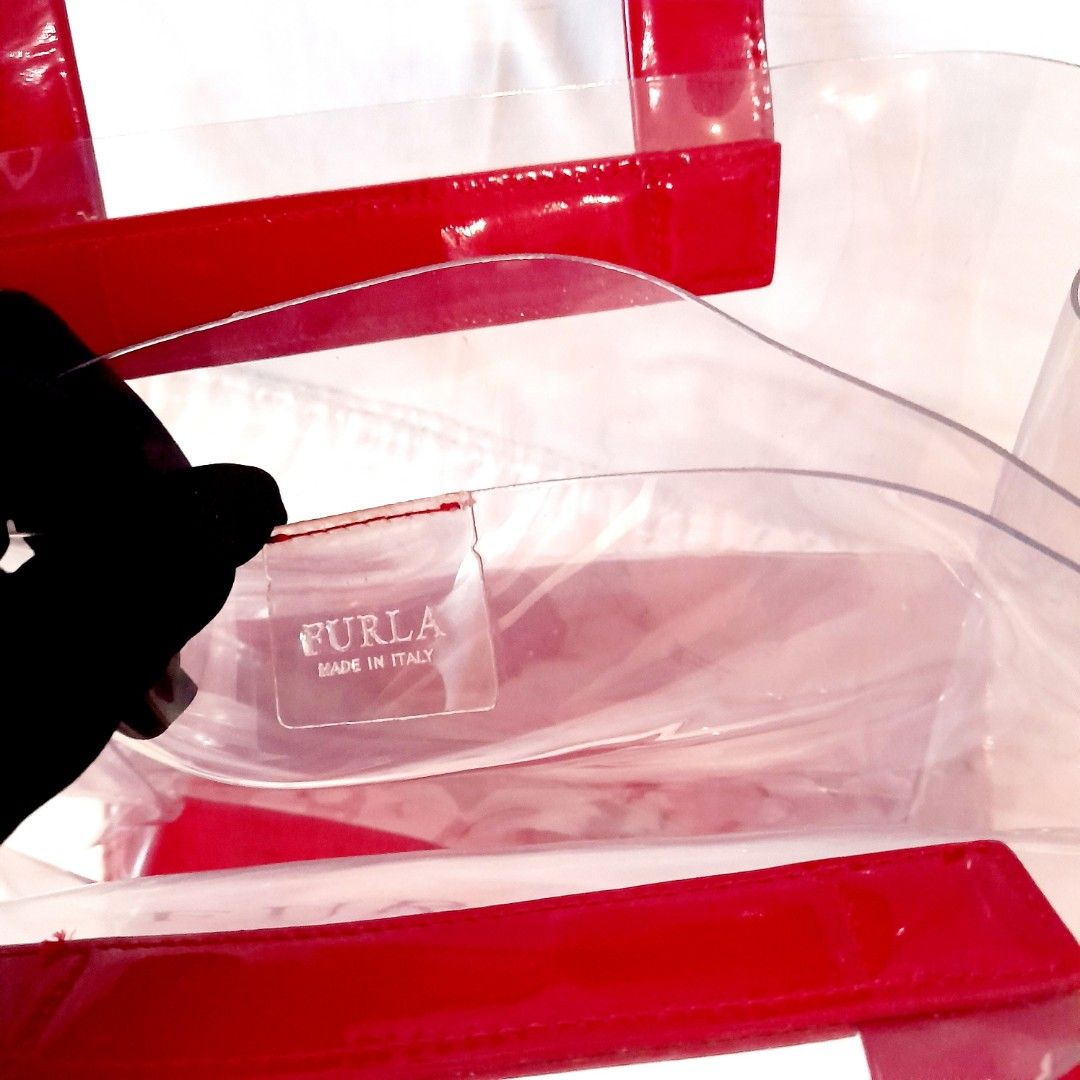Furla Transparent Clear Tote Bag on Carousell
