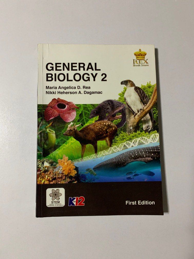 General Biology 2 Book for Grade 11 SHS (Rex Bookstore) on Carousell